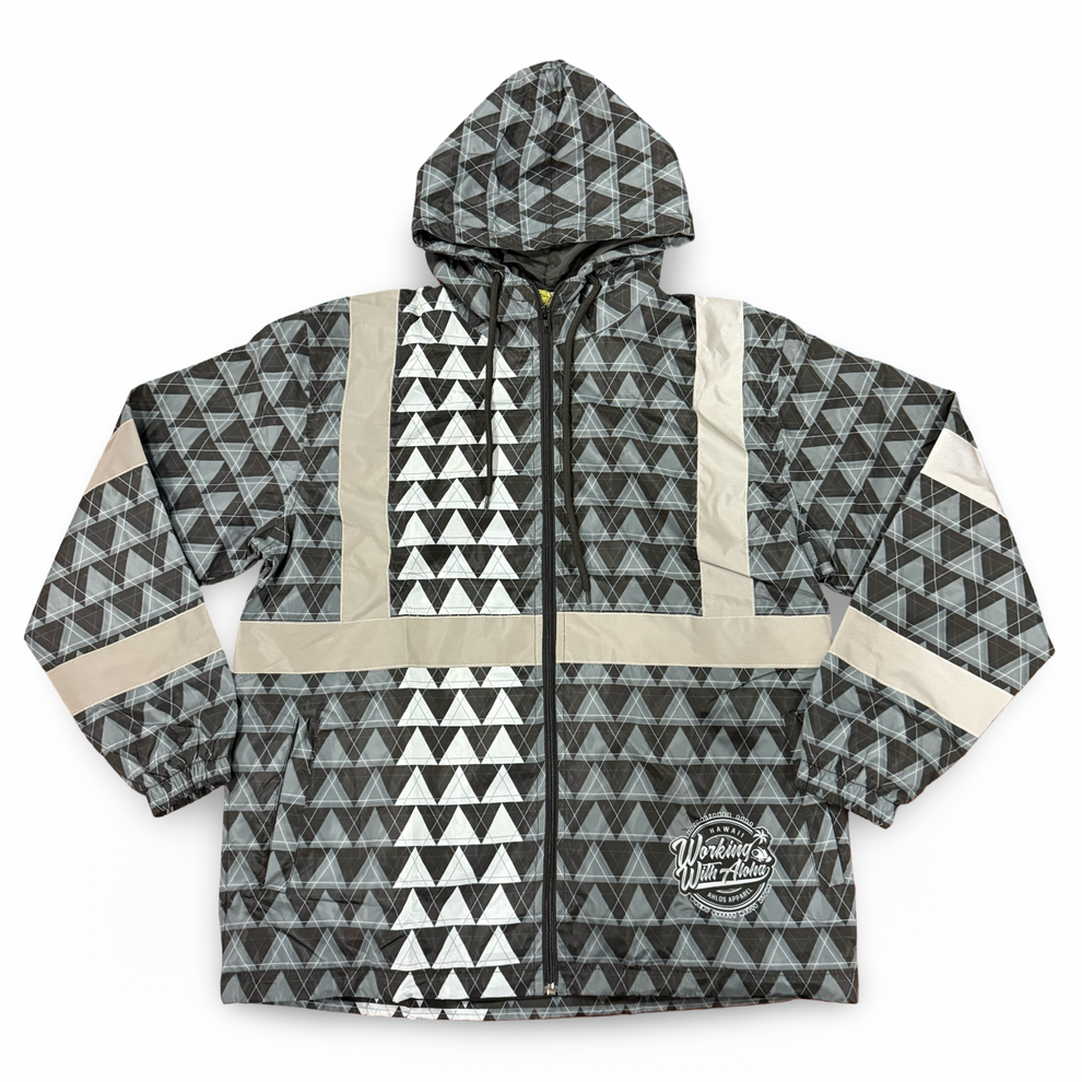 LOKAHI PLAID WINDBREAKER - CLASS 3- BLACK – Ahlo's Apparel